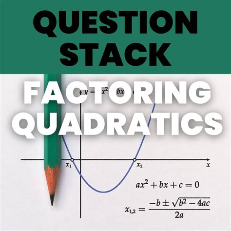 16 Fun Factoring Activities For Algebra Free PDFs