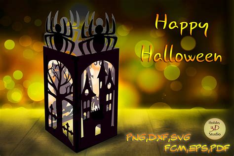 Halloween Lantern Template Svg · Creative Fabrica