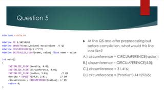 CSE240 Macros And Preprocessing PPT