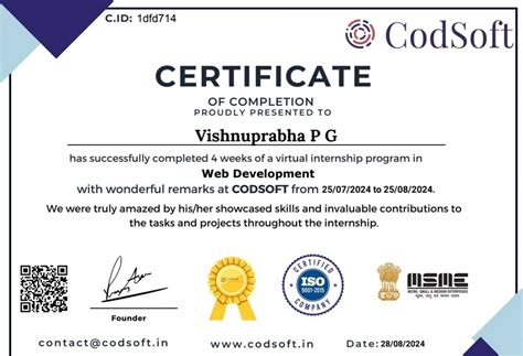 vishnu prabha on linkedin 🌟excited to share my achievement i m