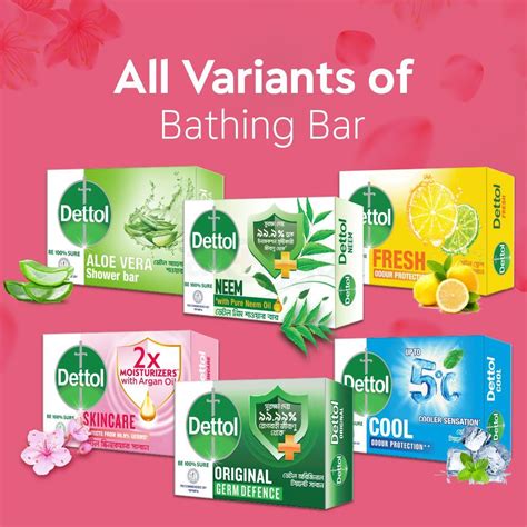 Dettol Soap Skincare 75gm Bathing Bar Soap With Moisturizers Arogga