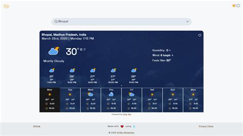 GitHub Kritik Weather Forecasting A Robust Weather Application To Provide Current And