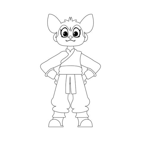 Dessin Animé Drôle Et Fabuleux Viking Ou Fille Guerrière Chinoise Style
