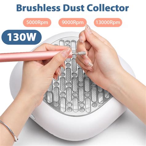 Jual Preorder 130w Super Suction Brushless Nail Dust Collector Powerful