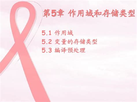 第5章 作用域与存储类型 word文档在线阅读与下载 无忧文档