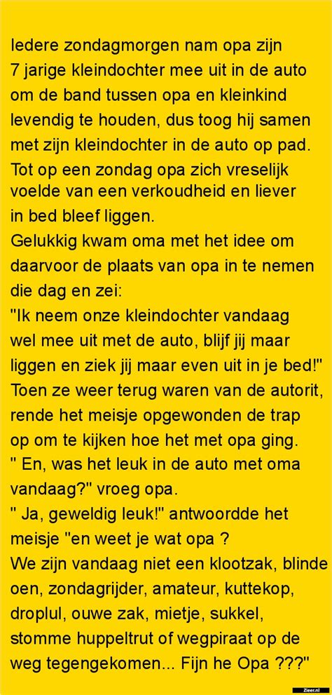 Opa Zijn 7 Jarige Kleindochter
