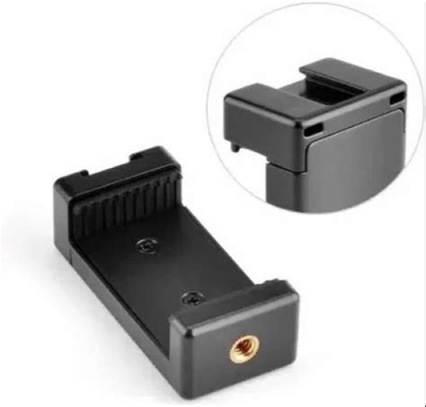 Tripod Mount Phone Holder With Cold Shoe For Mic Light Universal Clamp