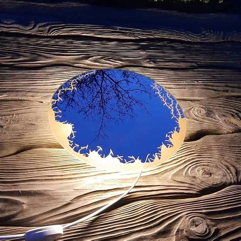 Круглое зеркало светильник | Artwork, Abstract, Abstract artwork