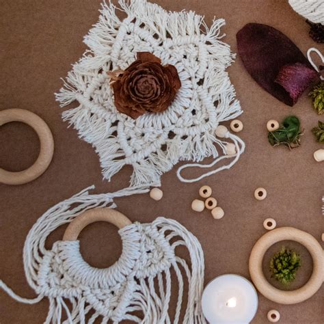 Macrame Star Pattern Macrame Snowflake Pdf Tutorial Diy M Inspire