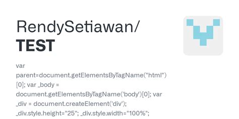 GitHub RendySetiawan TEST Var Parent Document GetElementsByTagName