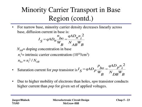Ppt Chapter 5 Bipolar Junction Transistors Powerpoint Presentation Free Download Id405741