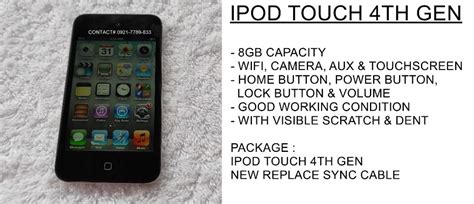 Used Ipod Touch 4th Gen 8gb Audio Portable Music Players On Carousell