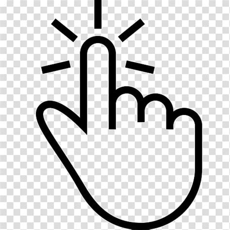 Click Hand Tap Transparent Background PNG Clipart HiClipart