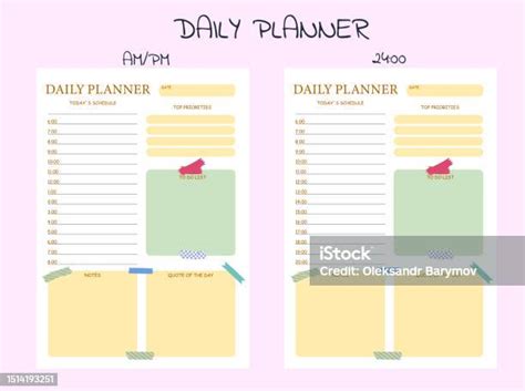 플래너와 가정 낙서 장식 삽화로 할 일 목록 의제 일정 플래너 체크리스트 노트북 카드 및 기타 문구류를 위한 템플릿 교육에 대한 스톡 벡터 아트 및 기타 이미지 Istock