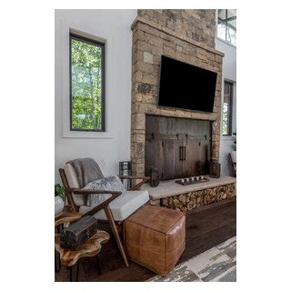 Organic Modern Mountain Home Rustic Living Room Other By Living