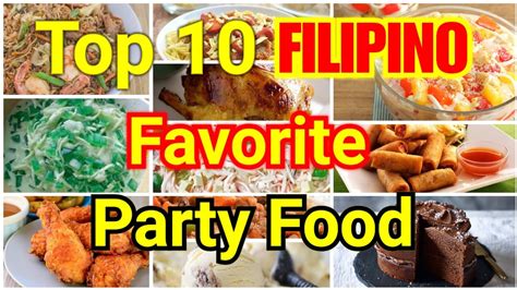 Birthday Party Filipino Foods