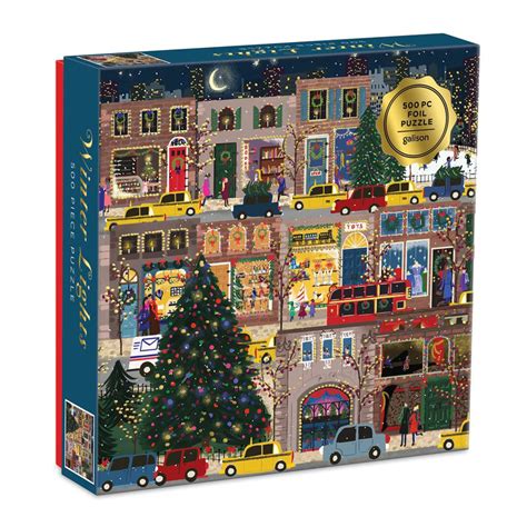 Buy Galisonwinter Lights Foil Puzzle 500 Pieces Holiday Jigsaw Puzzle