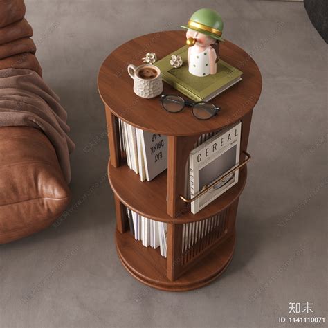 侘寂中古风边几角几3d模型下载【id1141110071】知末3d模型网