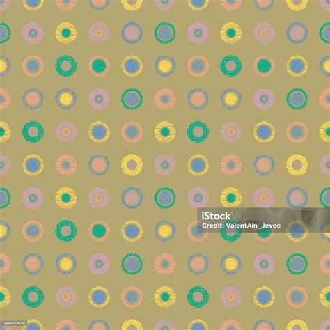 손 원형 파스텔 끝 없는 배경을 원활한 벡터 기하학 패턴 질감된 기하학적 그림 그려 그래픽 일러스트 레이 션 배치 배경 커버 표면 인쇄 가능성에 대한 스톡 벡터 아트 및