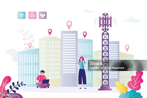 People Use Wireless Connection Technologies Free Wi Fi Hotspot Zone
