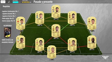 FUT 20 Desafíos de Creación de Plantillas Walcott Flashback FIFAntastic