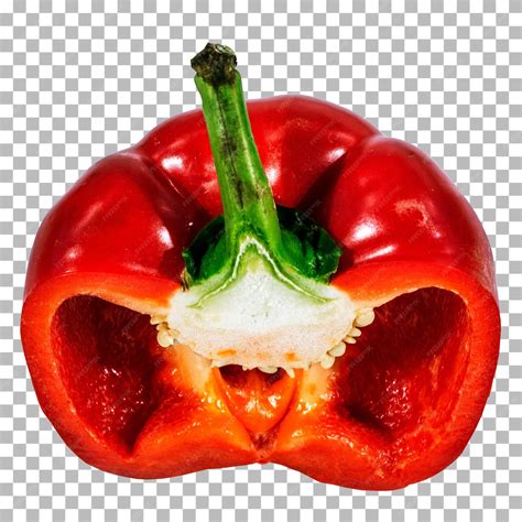 Premium Psd Sweet Red Pepper Isolated Suitable For Design Asset