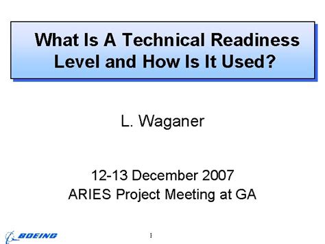 What Is A Technical Readiness Level And How