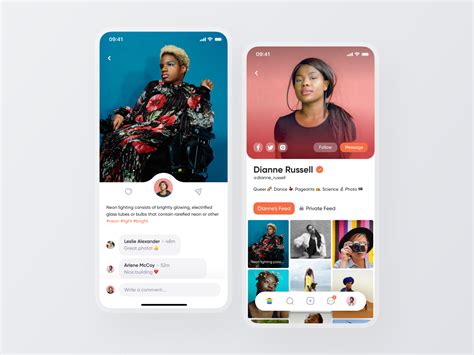 Light Theme For An Influencer Mobile App By Dmitry Lauretsky For Ronas