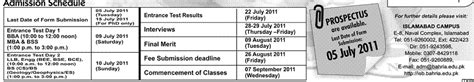 Admission In Pakistan Bahria University Islamabad Admission 2011