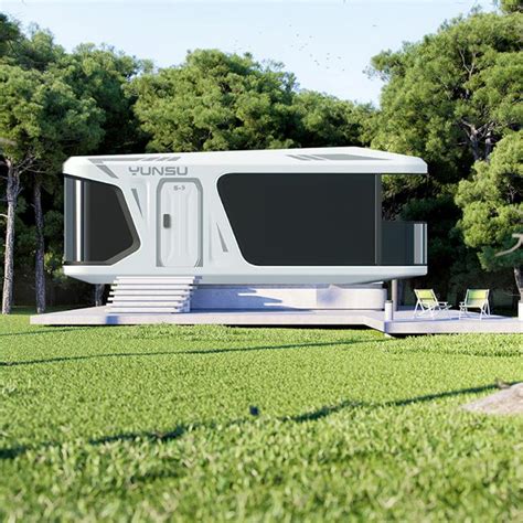 YUNSU Capsule Hotel S9 Space Airship Prefab Capsule House With 2