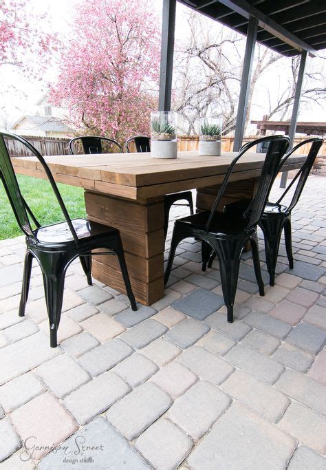 Diy Outdoor Dining Table Tutorial