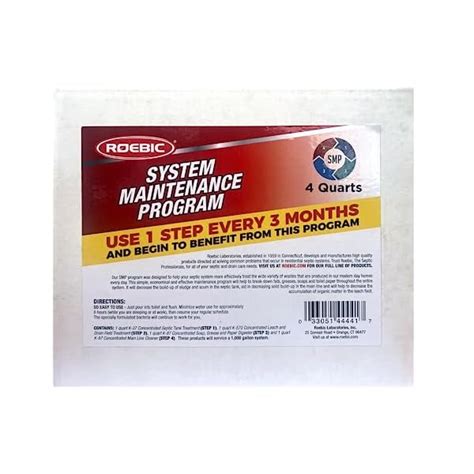Roebic Smp 1000 Pak 1 Complete Septic System Maintenance Kit Pack Of