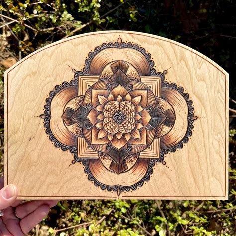 A Recent Mandala From A Class I Taught 🤩🔥 R Pyrography