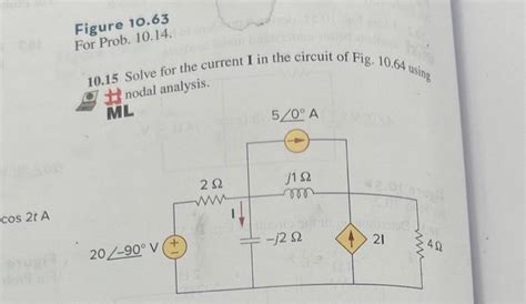 Solved 10 15 Solve For The Current I In The Circuit Of Fig Chegg Com