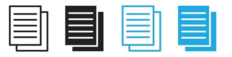 Document Icon Line Art Vector Art At Vecteezy