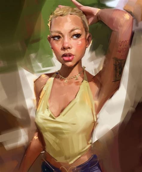 Brookskim Kai Fine Art Digital Portrait Art Cute Art Styles