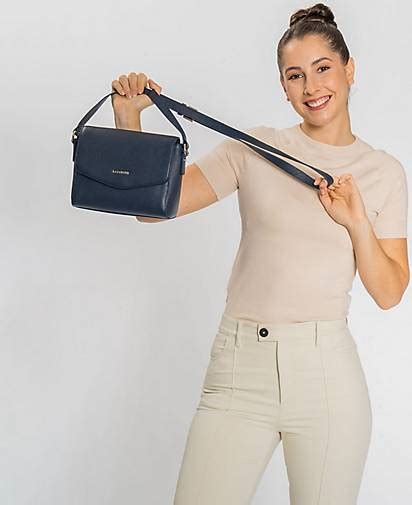 Lazarotti Bologna Leather Umhängetasche Leder cm in blau bestellen