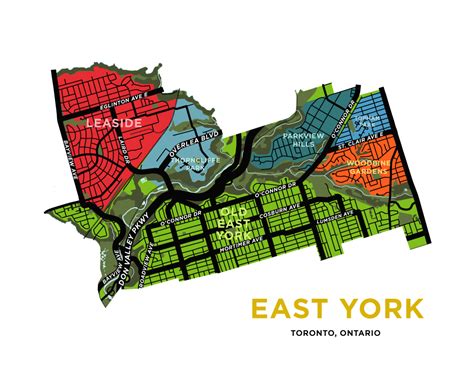 East York Map Print Jelly Brothers