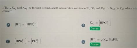 If Ka1 Ka2 And Ka3 Be The First Second And Third Ionization Cons