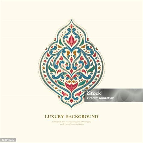 흰색 배경에 고급 패턴 벡터 만다라 템플릿 황금 디자인 요소 전통 터키어 인도 모티브 직물과 직물 벽지 포장 또는 원하는 아이디어에 적합합니다 0명에 대한 스톡 벡터 아트