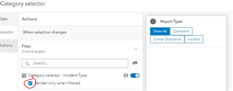 Arcgis Dashboards Category Selector Actions Don Esri Community