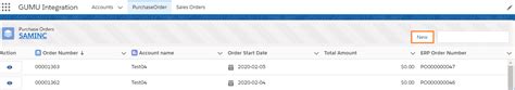 Gumu™ Features Add On For Promoting Salesforce Orders As A Purchase Order To Sage 300 Using