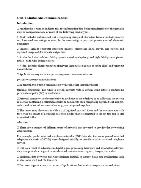 Unit 1 Pdf Computer Network World Wide Web