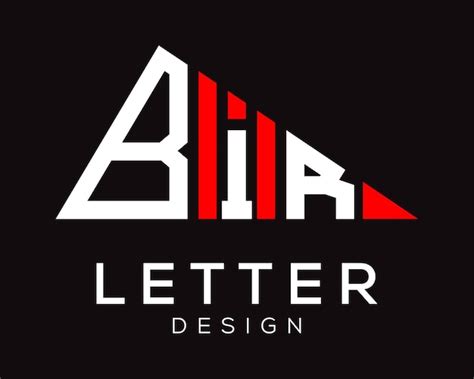 Premium Vector Triangle Shape Bir Letter Logo Design