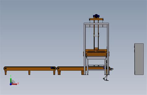 B09 托盘堆垛机流水线 SOLIDWORKS 2018 模型图纸下载 懒石网