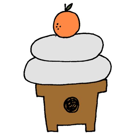 鏡餅のフリーイラスト フリーイラスト・クラシック（フリクラ）