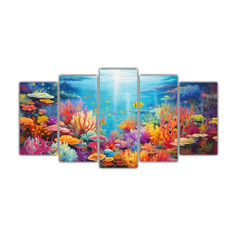 Cuadros Abstractos Enigmáticos Viaje Por Las Capas De Un Coral
