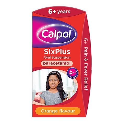 Buy Calpol Sixplus Oral Suspension Orange Flavour 200ml Online