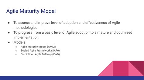 Agile Maturity Model Certified Scrum Master PPT
