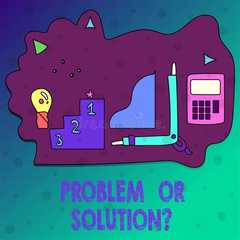 Conceptual Hand Writing Showing Problem Or Solutionquestion Business